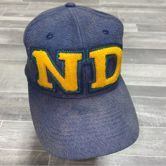 The Game | Accessories | Vintage Notre Dame Snapback Hat Cap Blue ...